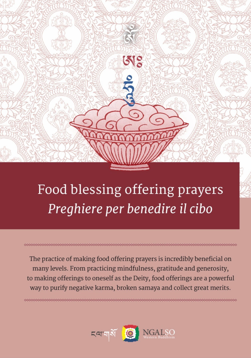 Food blessing offering prayers – NgalSo Shop